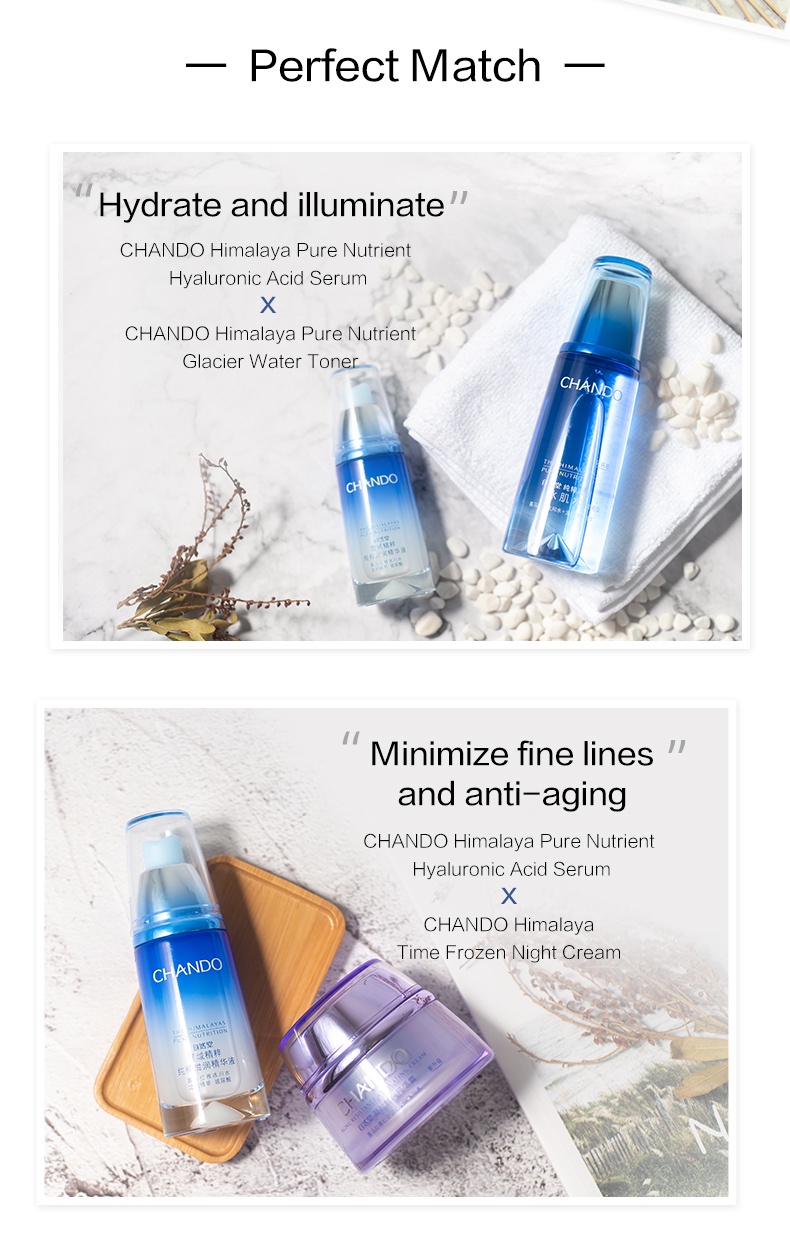 CHANDO Himalaya 自然堂 Pure Nutrient Hyaluronic Acid Serum Boost hydration ...