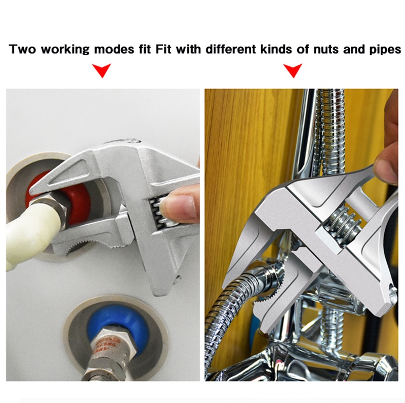 KIPRUN Bathroom Plumbing Wrench Adjustable Wrench Universal Monkey ...
