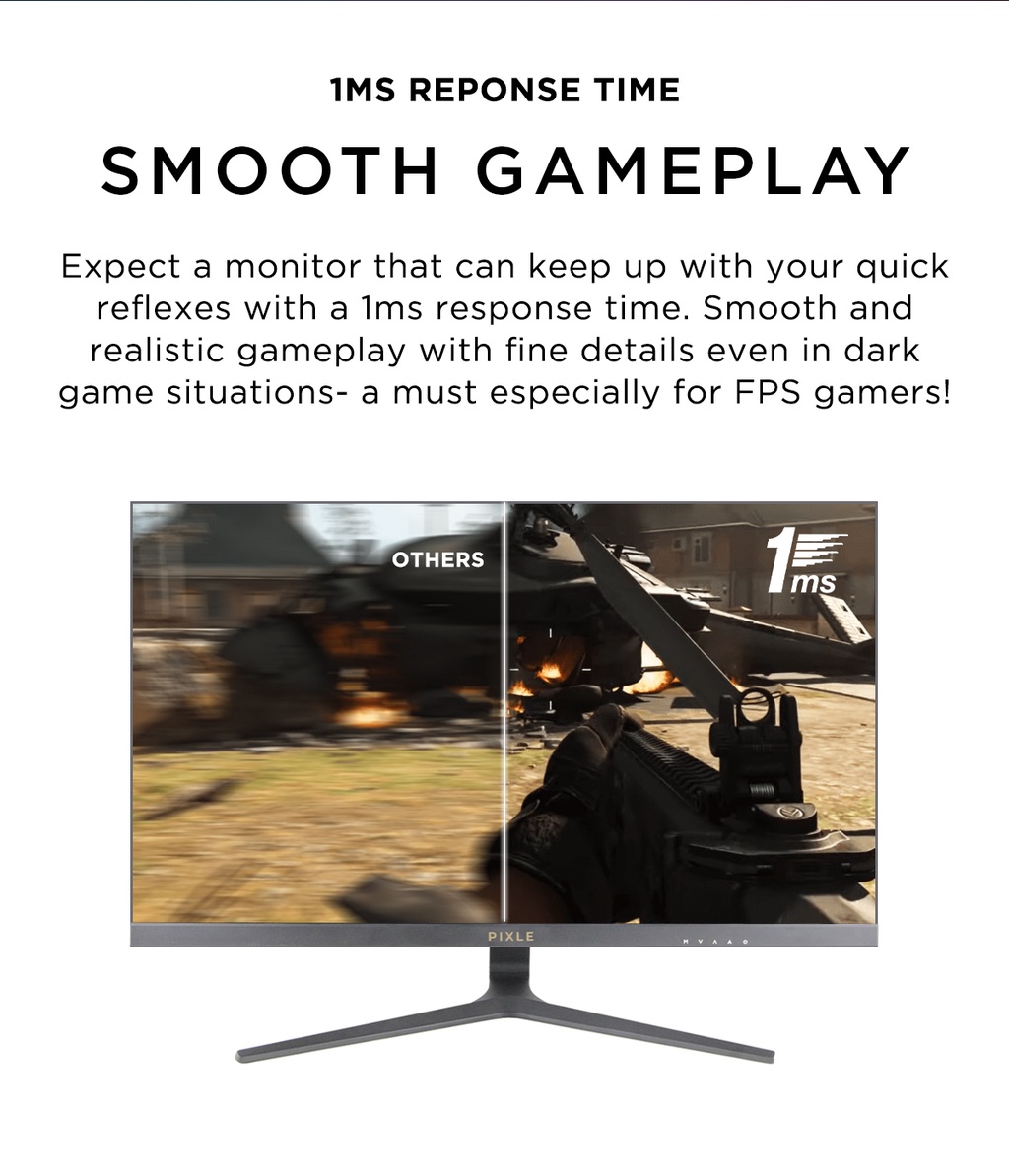PIXLE Gaming/Productivity Monitor 34 inch | 34" 4K UWQHD 165Hz 1ms Flat ...