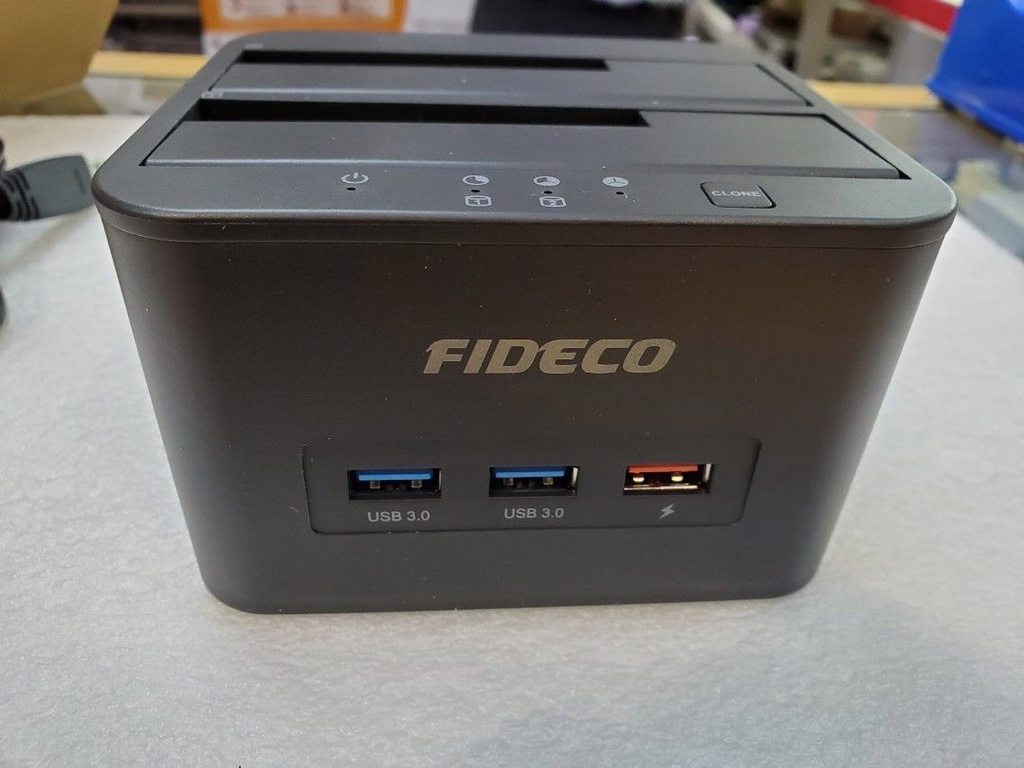 FIDECO USB 3.0 to SATA Dual Bay External Hard Drive Docking Station – 2 ...