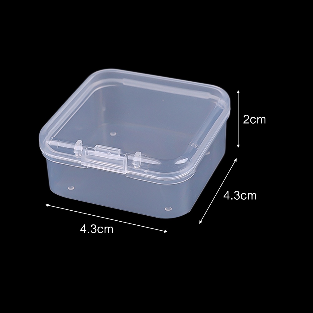 6Pcs Multiple Sizes Mini Plastic Box Dustproof Durable Strong Jewelry ...