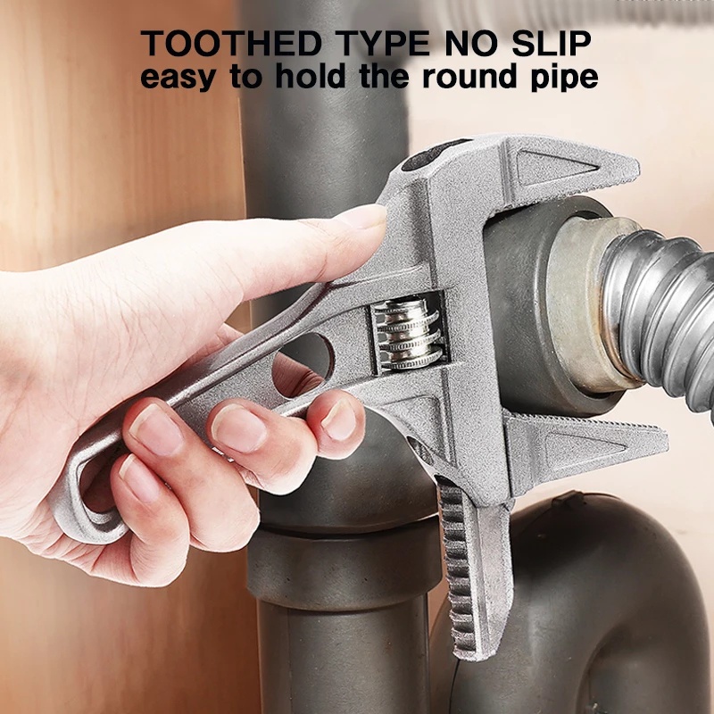 KIPRUN Bathroom Plumbing Wrench Adjustable Wrench Universal Monkey ...