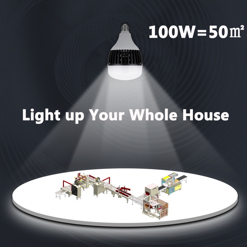 CANMEIJIA LED Bulb E27 Super Bright Light High Power Lamp Bulb 50W 80W ...