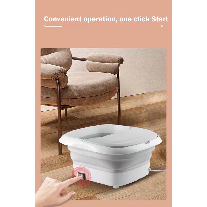 🇸🇬 [READY STOCK]Automatic Heating 50℃ Foot Bath Bucket Foot Spa Bath ...