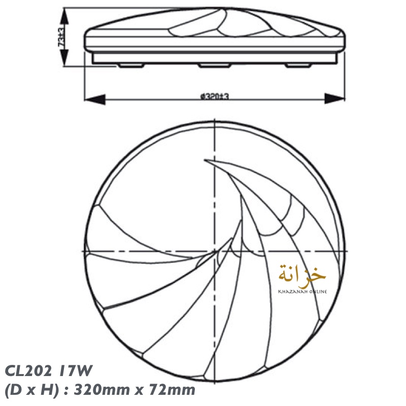 Philips CL202 LED Ceiling Light 17W 6500K Cool Daylight | Shopee Singapore