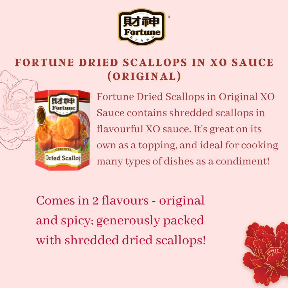 Fortune Dried Scallop in XO Sauce 110g (Original) | Shopee Singapore