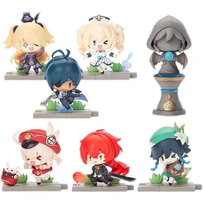 Genshin Impact Mini Figure Collection丨Kaeya Diluc Barbara Venti Klee ...