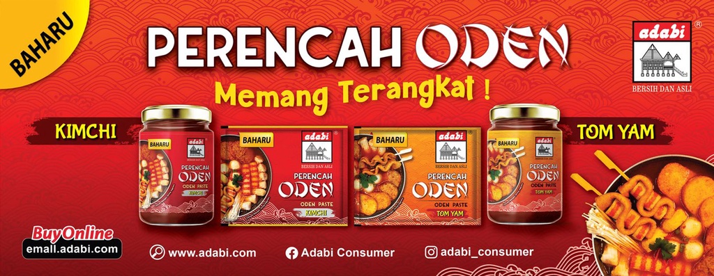 Adabi Perencah Oden Sauce Paste Tomyam Tomyum Kimchi 350g SG Ready ...