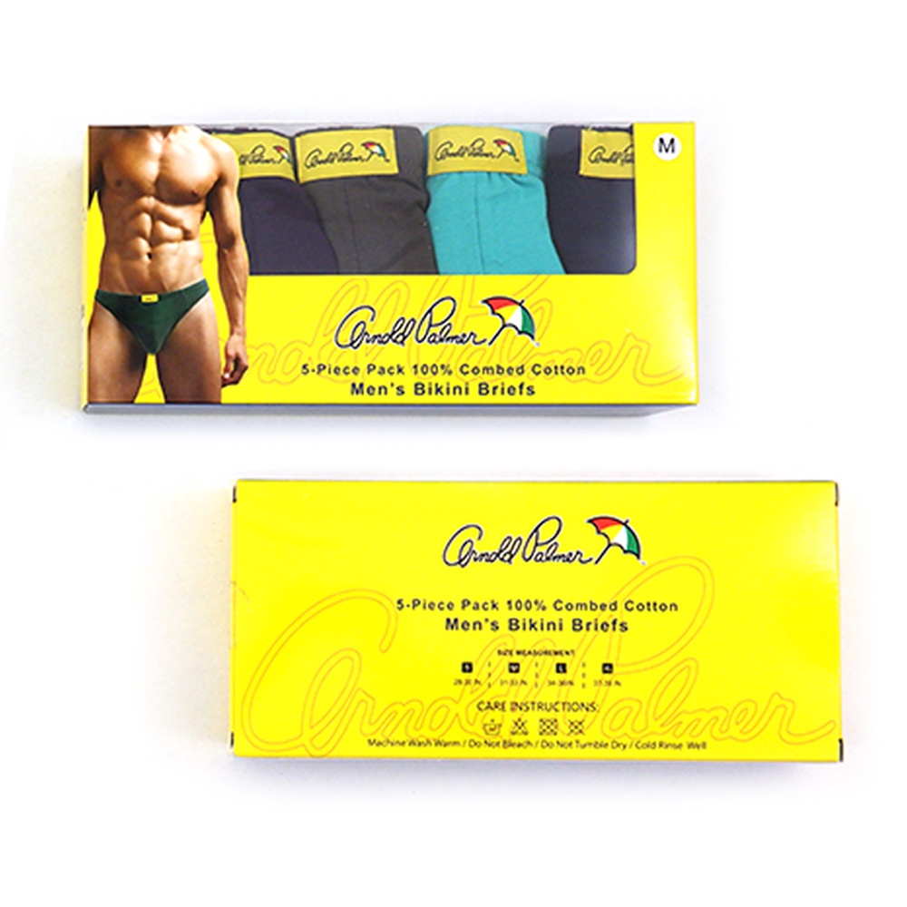 Arnold Palmer Men's 5-pc pack bikini briefs | Shopee Singapore