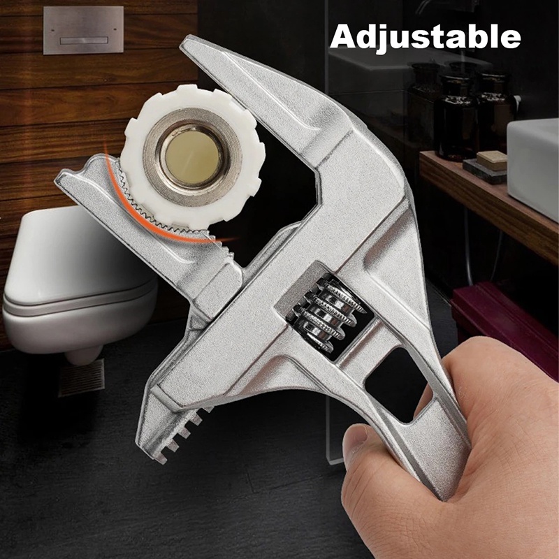 KIPRUN Bathroom Plumbing Wrench Adjustable Wrench Universal Monkey ...