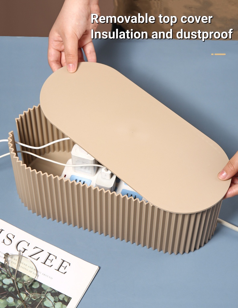 Maxvaluesg® Desktop Cable Storage Organiser Management Box Organizer ...