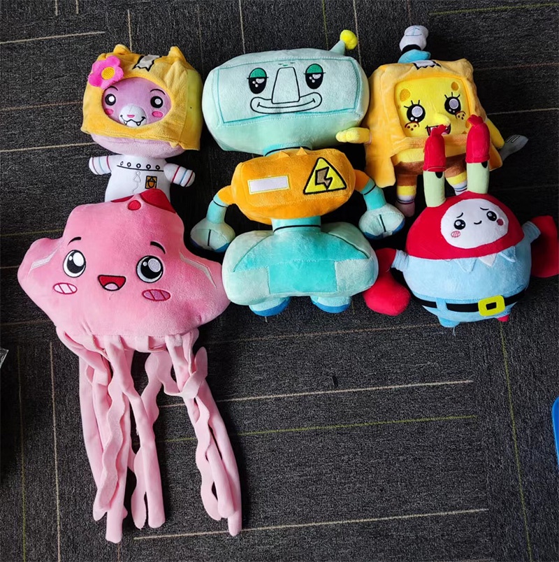Newest Lankybox & SpongeBob SquarePants Plush Doll Crab Boss Squidward ...