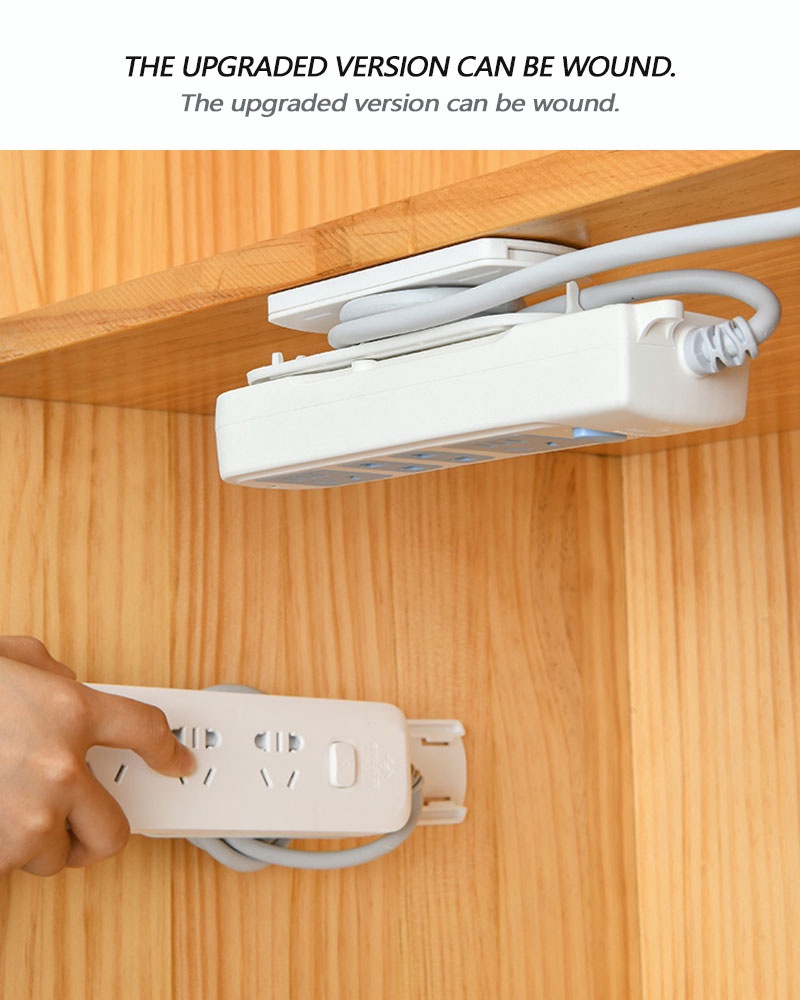 KING Upgrade Power Plug Socket Holder Socket Hook Multipurpose Adhesive ...