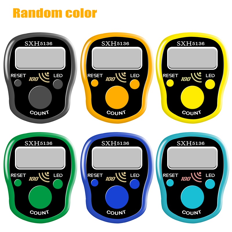 [Random Color]Stitch Tally Knitting Counters Electronic Luminous ...
