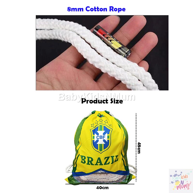 Multipurpose Sport Drawstring Bag Football National Team World Cup ...