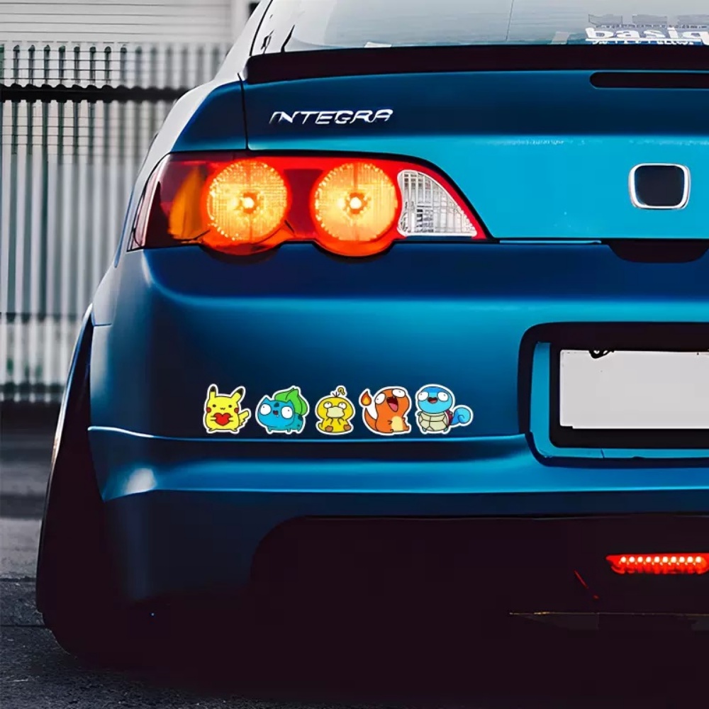 Pikachu Squirtle Psyduck Charmander Bulbasaur Pokémon Reflective ...