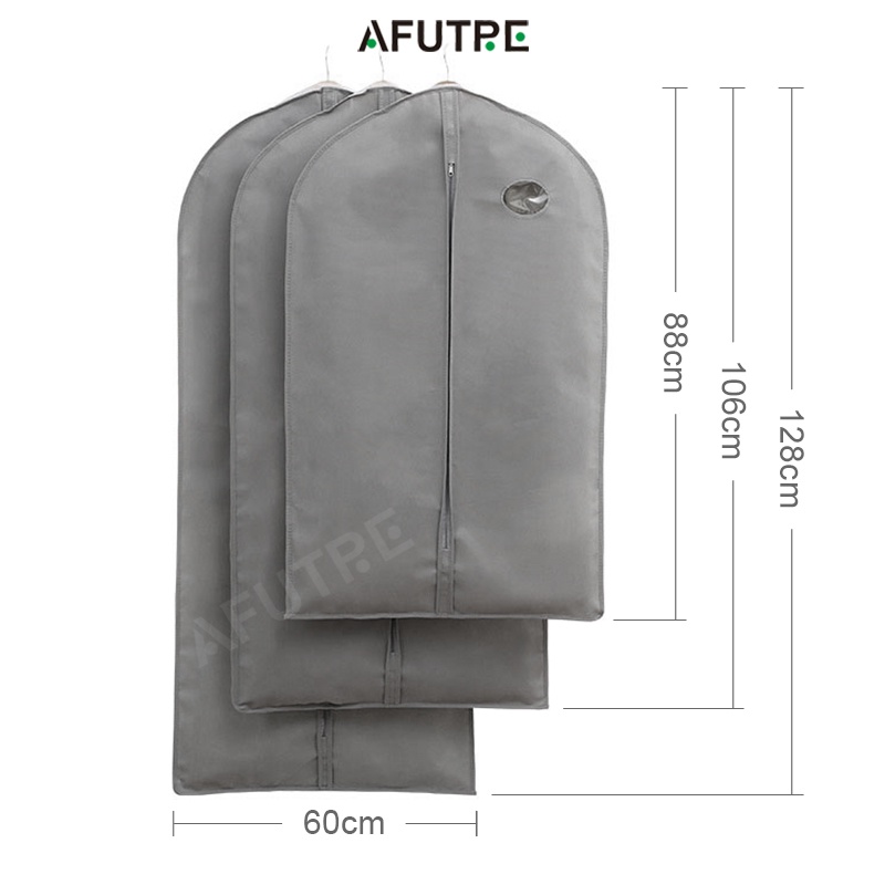 Afutre Portable Clothing Cover Non-woven Hanging Garment Suit Bag ...