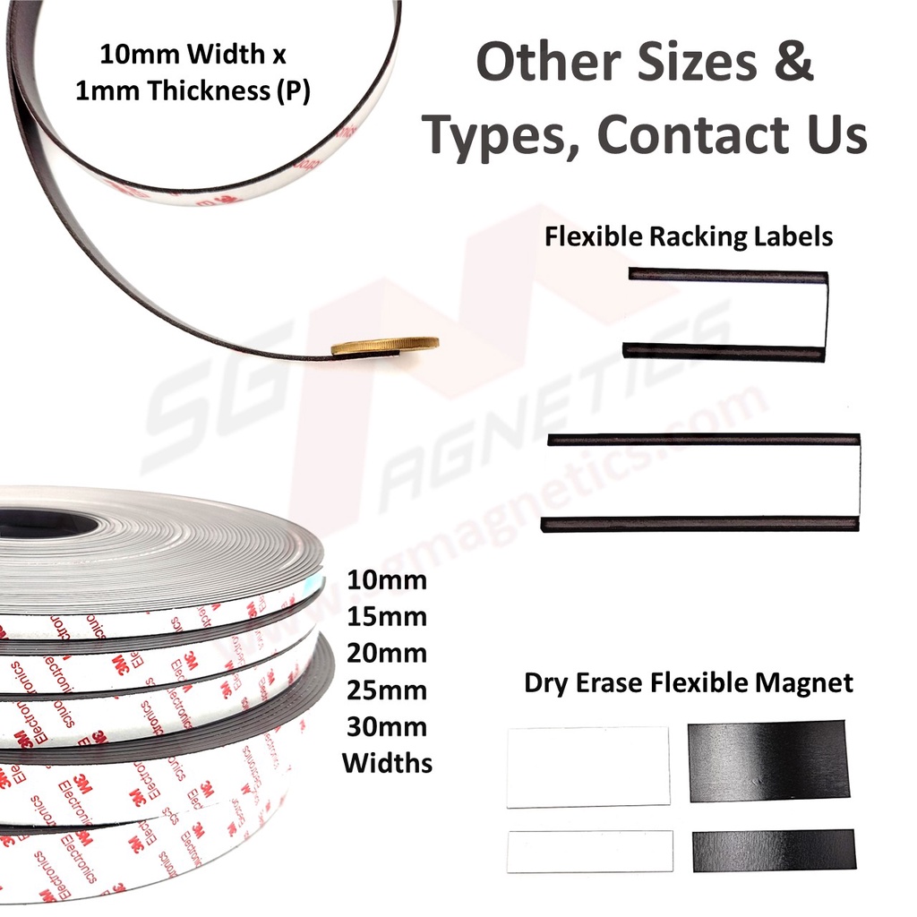 Magnetic Tape Flexible 3M Adhesive Magnet Tapes Weak Magnets Mosquito ...