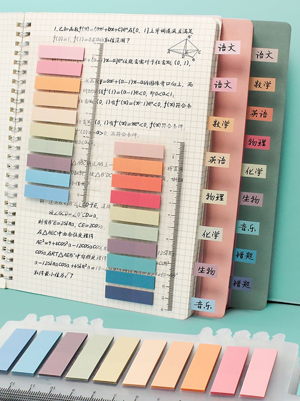 200 Sheets/pack Colorful Sticky Notes Memo Pad Label Note Bookmarks ...