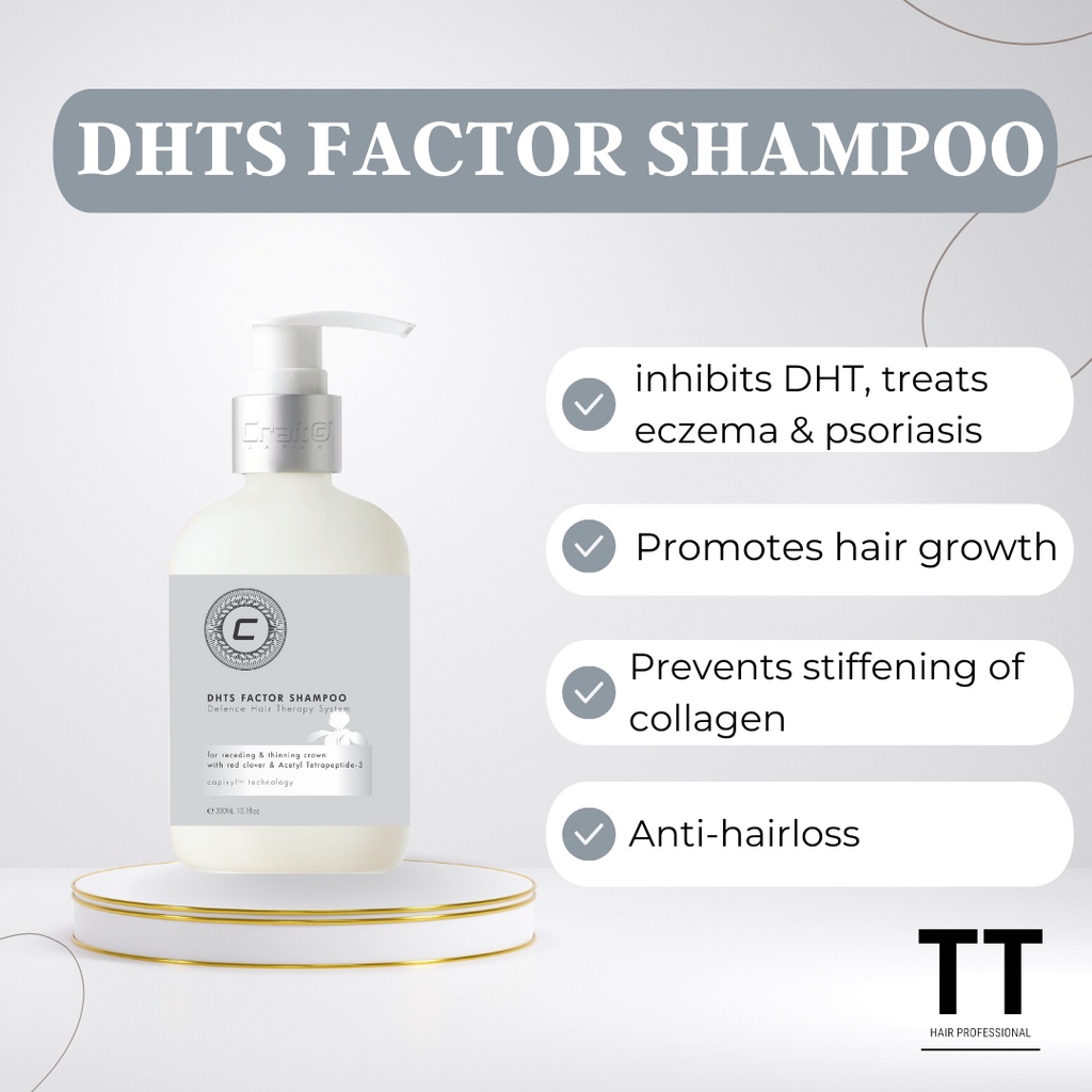 Craft DHT DHTS Factor Shampoo 50ml 300ml 1000ML ( For receding ...