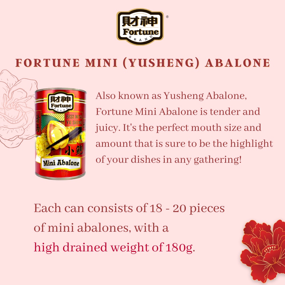 [Carton Deal] Fortune Mini Abalone 425g (20P, DW: 180g) x 24 cans (Exp ...