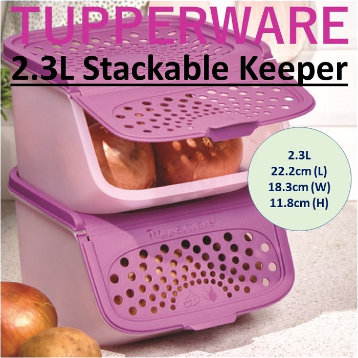 ★Authentic Tupperware★ 2.3L Stackable Keeper Ideal Kitchen Storage ...