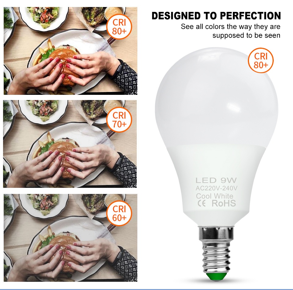 E27 LED Bulb E14 Lamp High Power Light Ball Bulbs 3W 6W 9W 12W 15W 18W ...