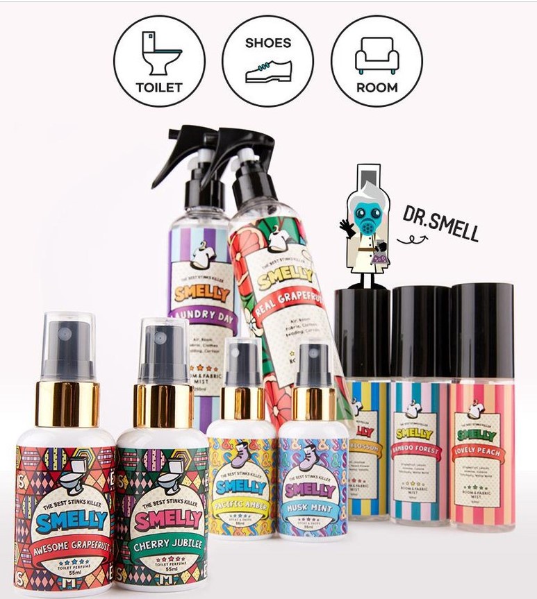 Smelly Room & Fabric Mist for Air, Room, Fabric, Clothes, Bedding 60ml ...