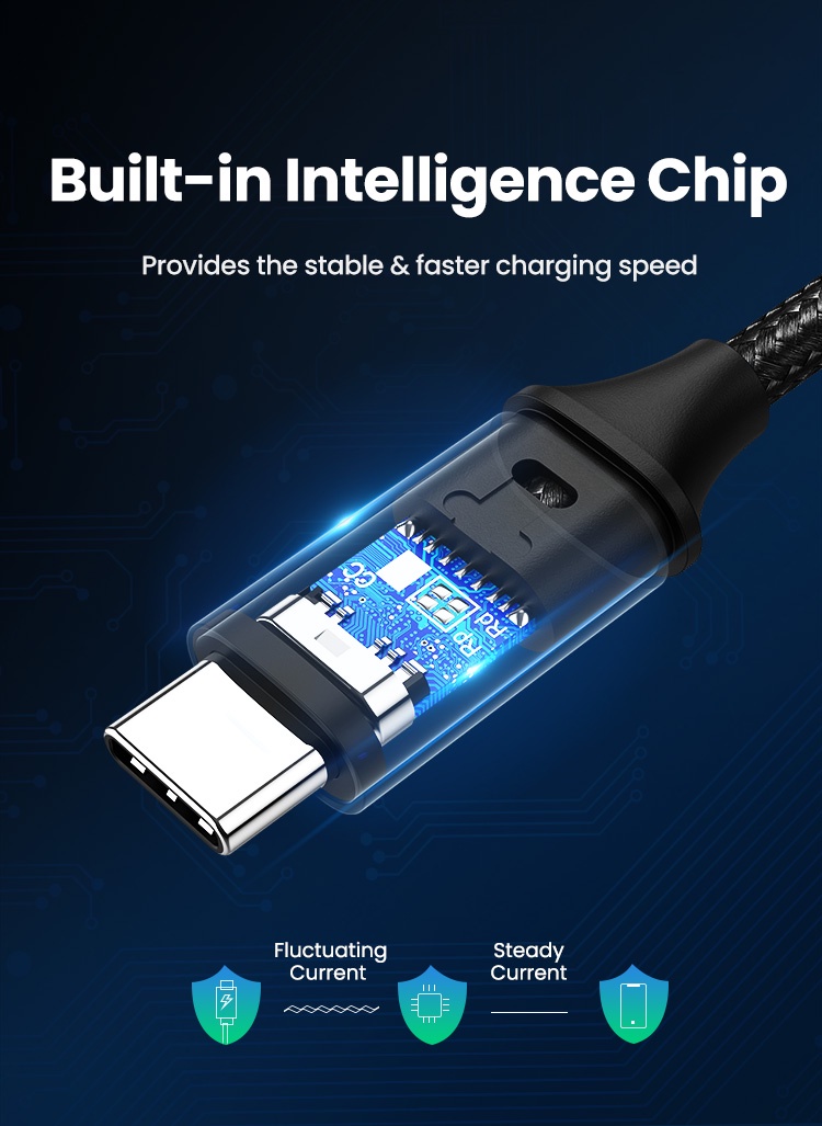 UGREEN PD 60W Type C to Type C USB C Fast Charging Cable for Phone ...