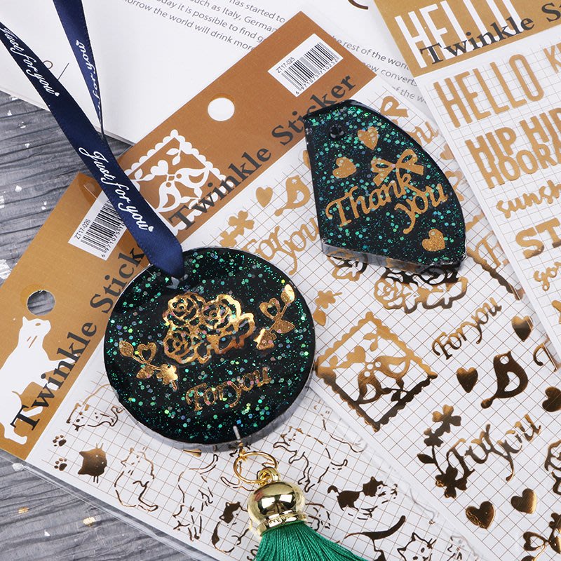 Hot Stamping Numbers Stickers Letters Sticker Handmade Decor Diary Cash ...