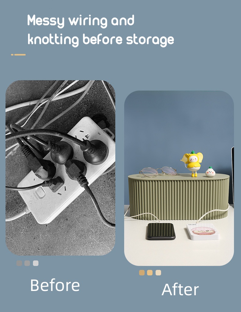 Maxvaluesg® Desktop Cable Storage Organiser Management Box Organizer ...