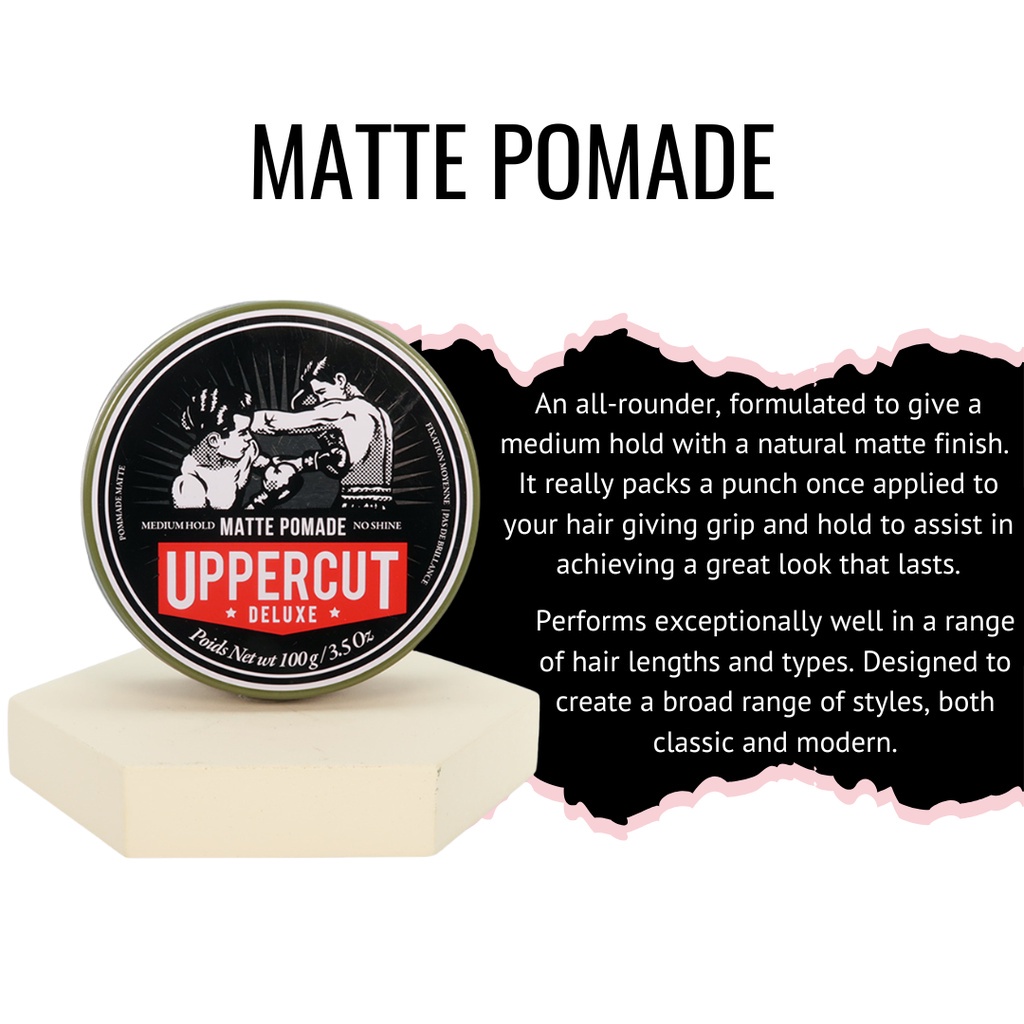 Uppercut/Deluxe Pomade/Monsterhold/Matte Pomade/Easy Hold/Matt Clay ...