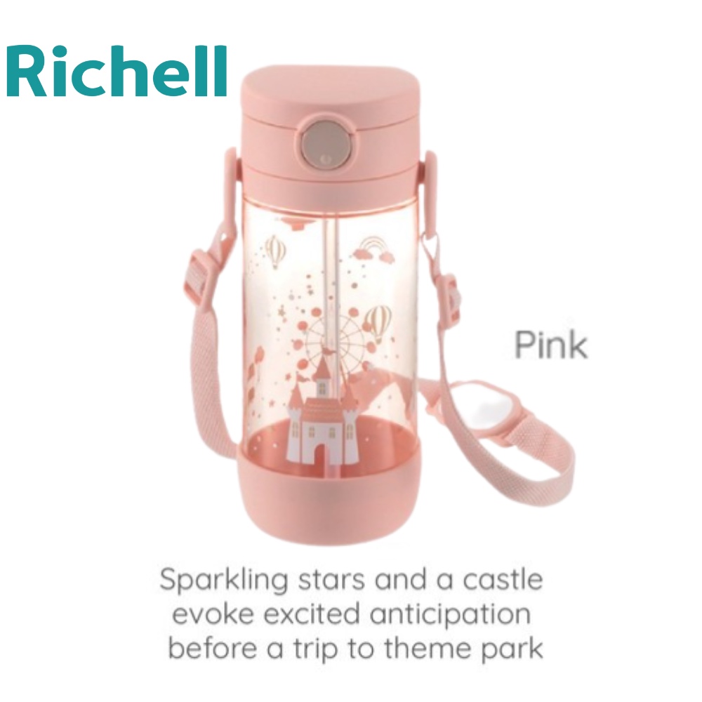 Richell AXSTARS Straw Bottle 450ml | Shopee Singapore