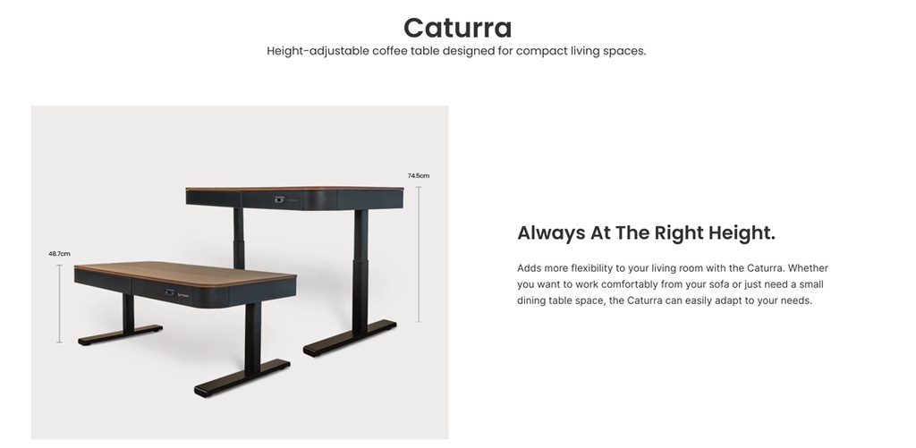 Omnidesk Caturra - Height Adjustable Coffee Table | Shopee Singapore