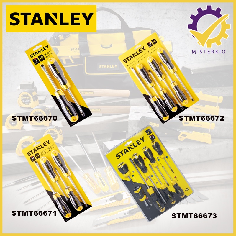 STANLEY CUSHION GRIP SCREWDRIVER 2/4/6/8PC SET [STMT66670/STMT66671 ...