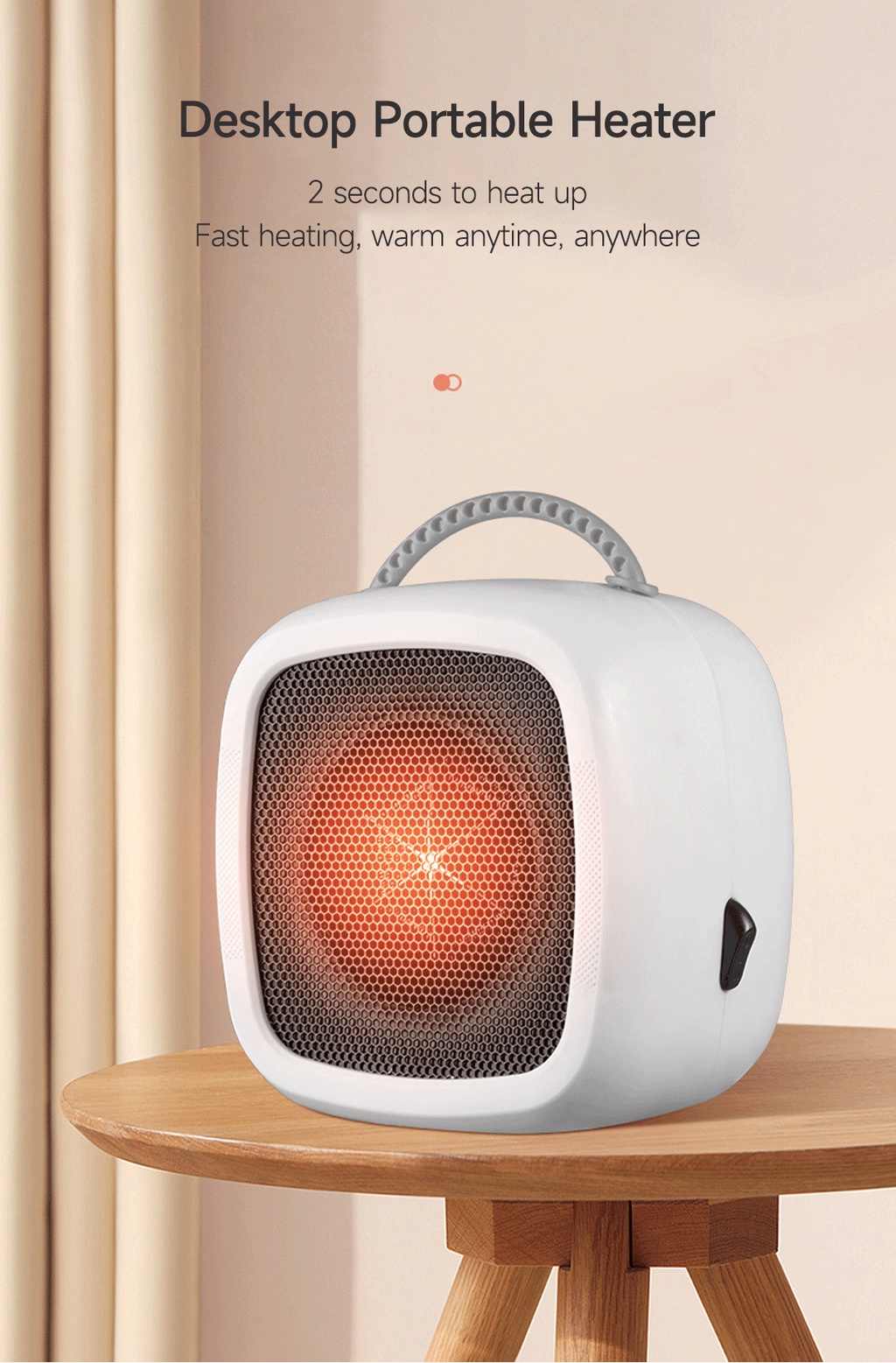 Mini Heater / Warm Air Blower / Office Heater / Desktop Heater / Warm ...
