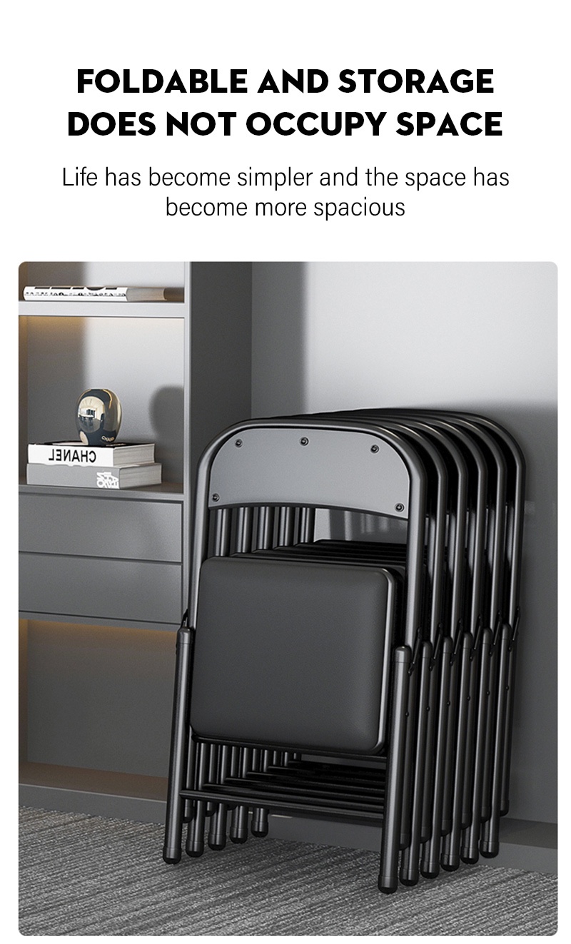 HXR SIMPLE Foldable Chair Space Saving Waterproof Seat Designer Dining ...