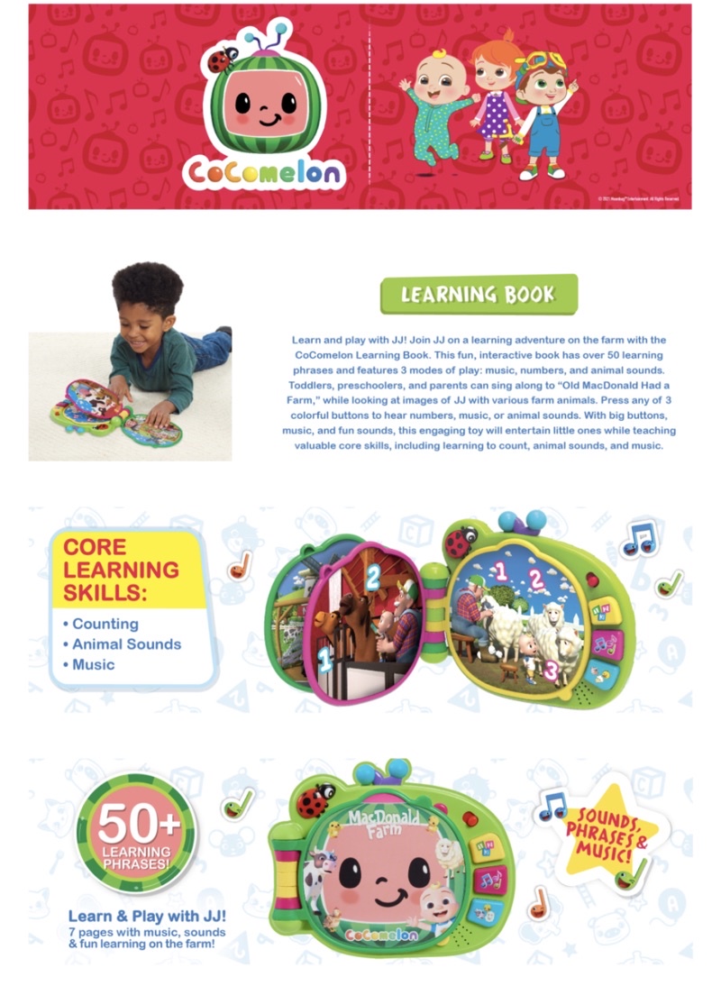 [SG seller] Just Play Cocomelon Learning Book Kids Toy Gift | Shopee ...