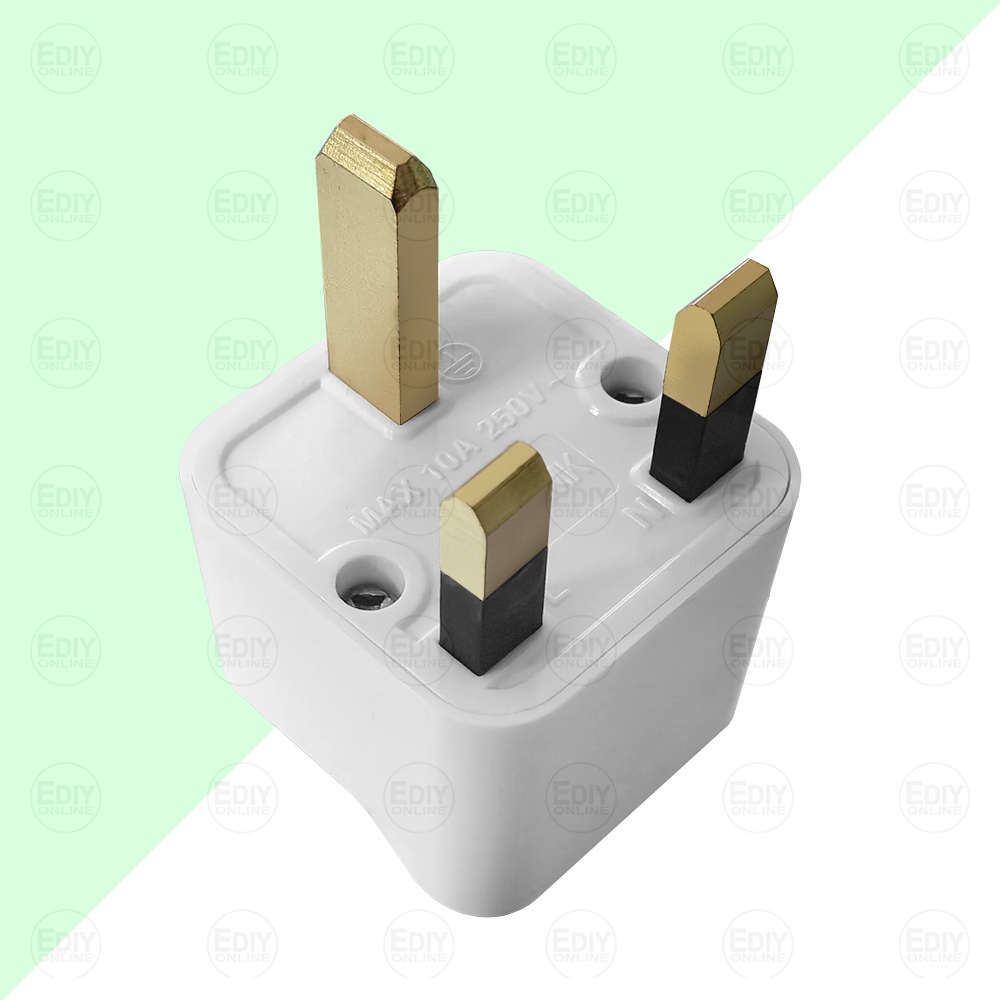 PREMIUM FULL COPPER 3 PIN ADAPTOR ADAPTER UNIVERSAL MULTI NEON TRAVEL ...