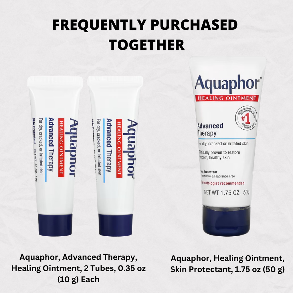 Aquaphor, Advanced Therapy, Healing Ointment, 2 Tubes, 0.35 oz (10 g ...