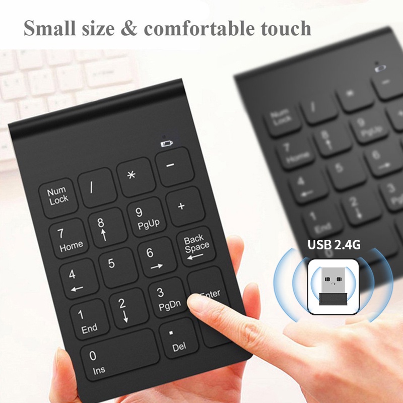 2.4g Keyboard Number Wireless Numeric Num Pad Numpad USB External ...