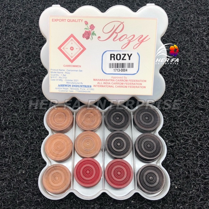 ASHWIN Carrom Men Seed Premium Quality In Plastic Box Break To Finish ...