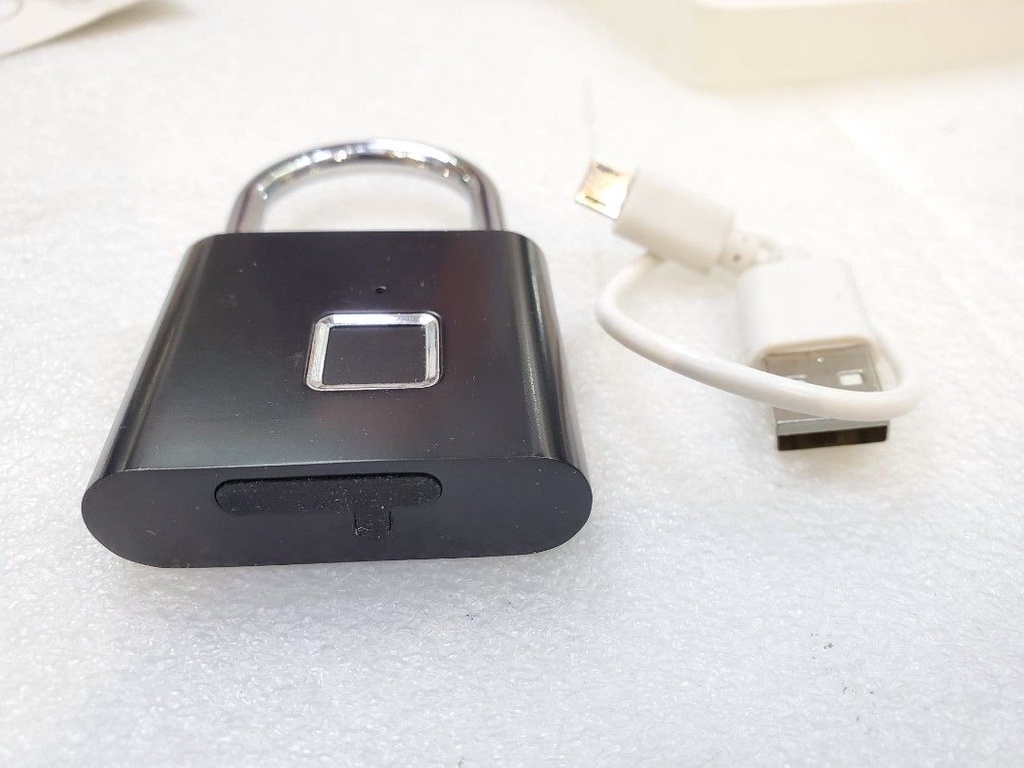 Smart Fingerprint Padlock | Keyless Security Lock with Rechargeable ...