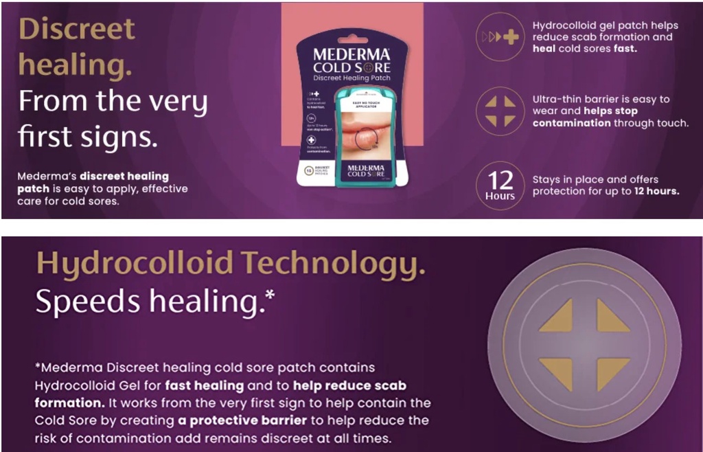 Mederma Cold Sore Discreet Healing Patch | Shopee Singapore