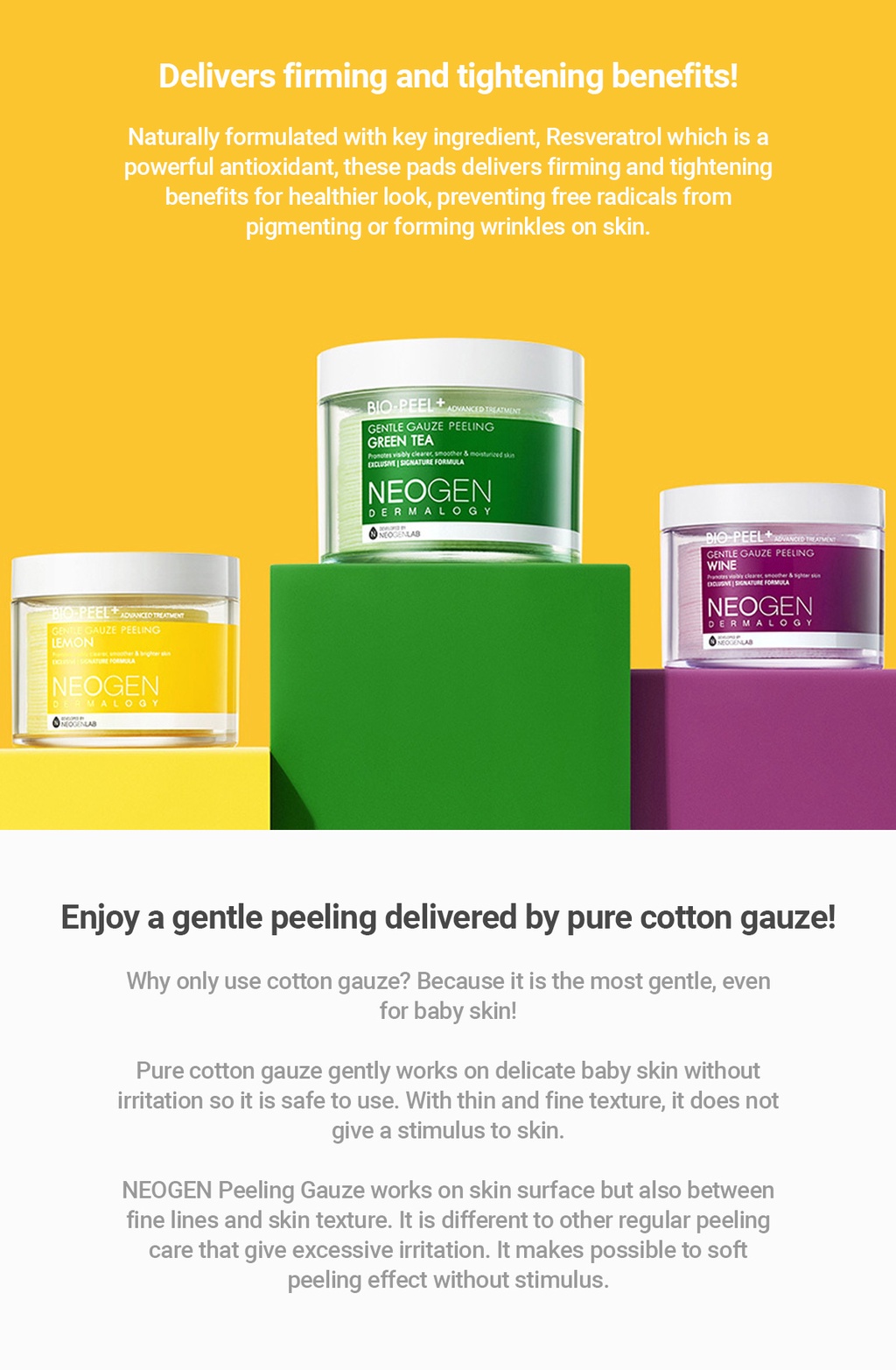 [NEOGEN DERMALOGY] Bio-Peel Gauze Peeling (8 Pads / 30 Pads) | Shopee ...