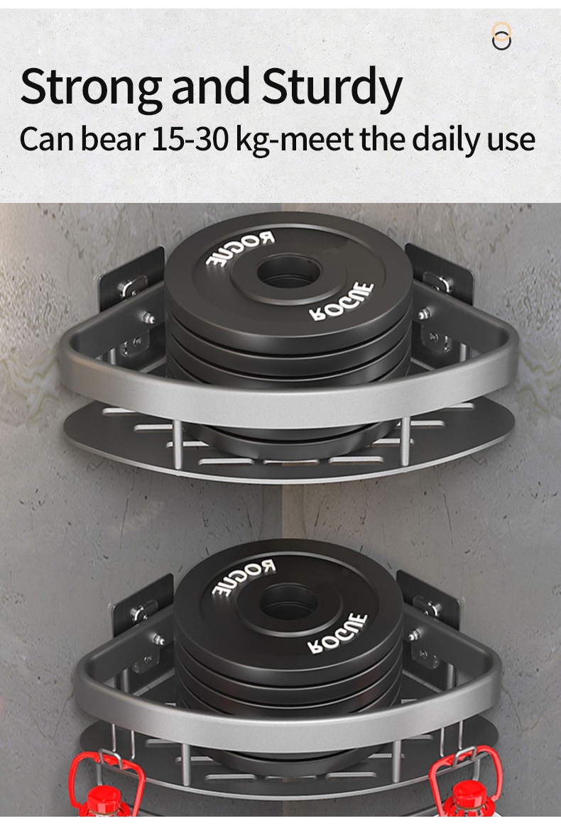 【SG Stock】YUN JIE YA Bathroom Toilet rack Punch Free shower shampoo ...