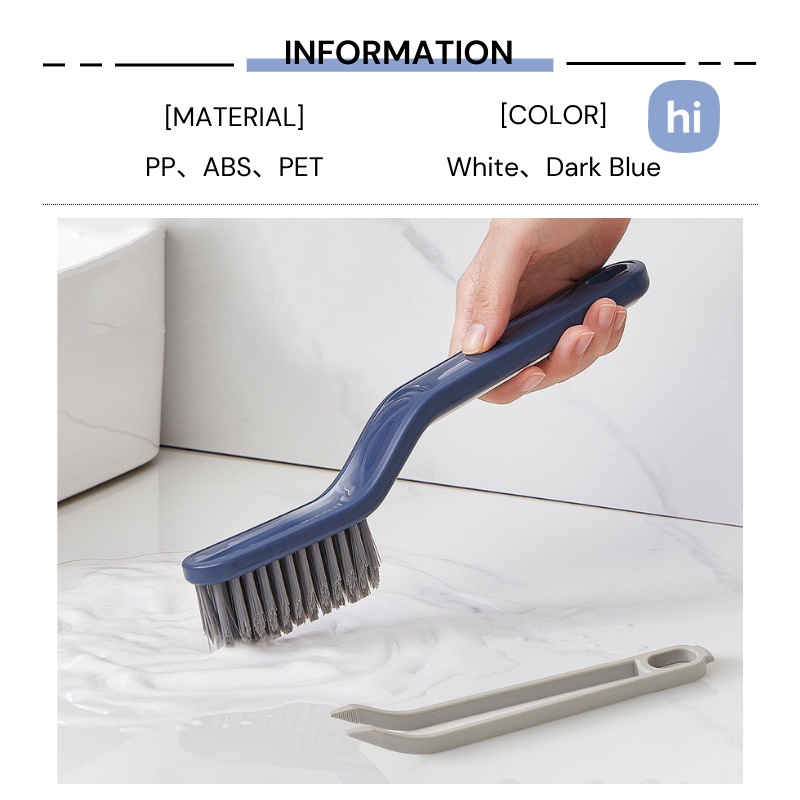 HI HOMES 2 In 1 Gap Brush Bathroom Gap Brush Floor Brush ...