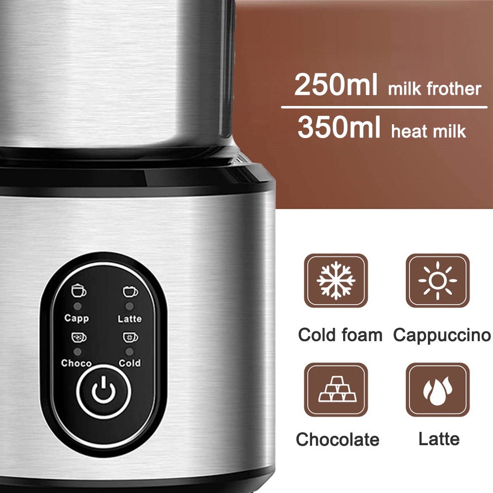 Electric milk frother Automatic electrical machine stainless steel ...