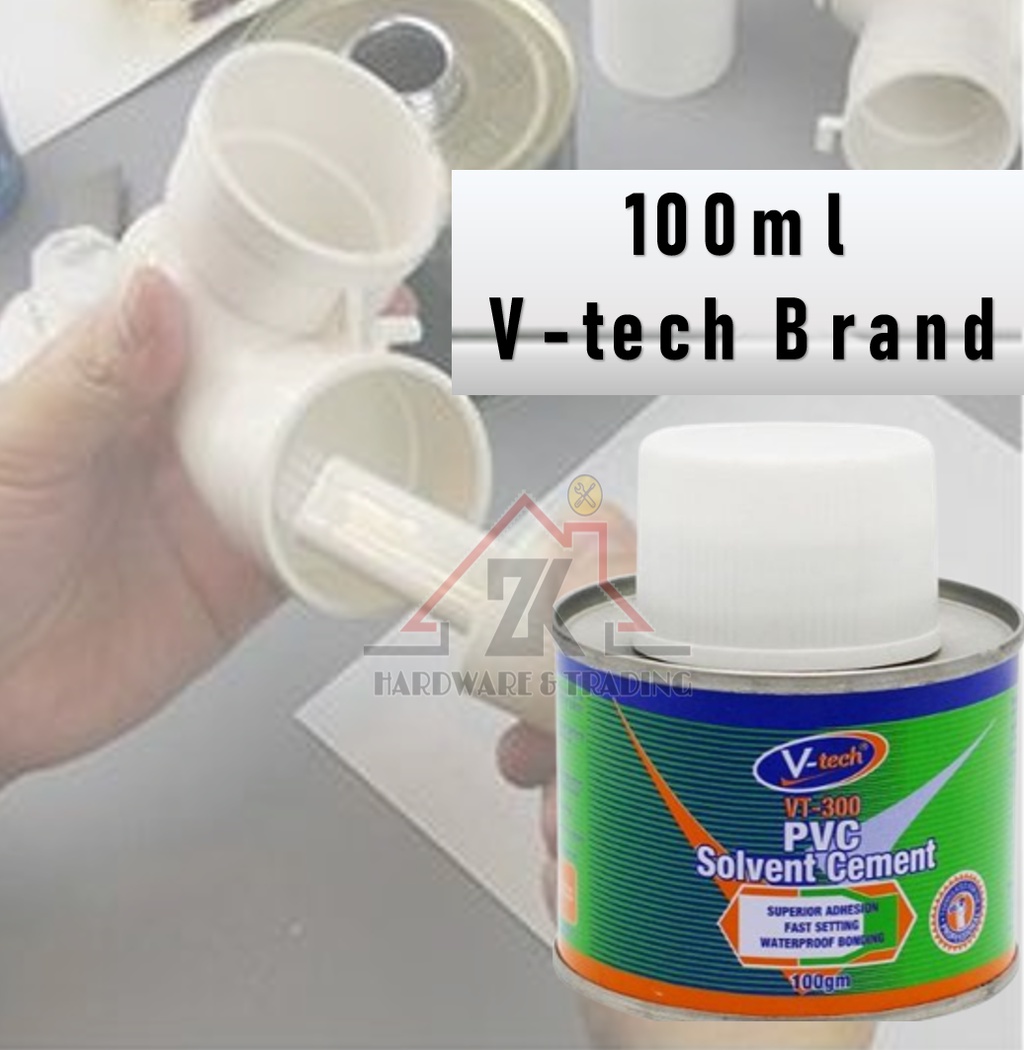 PVC Pipe Glue Solvent Gum Paip Water Piping Solvent Cement Gum 100g PVC ...