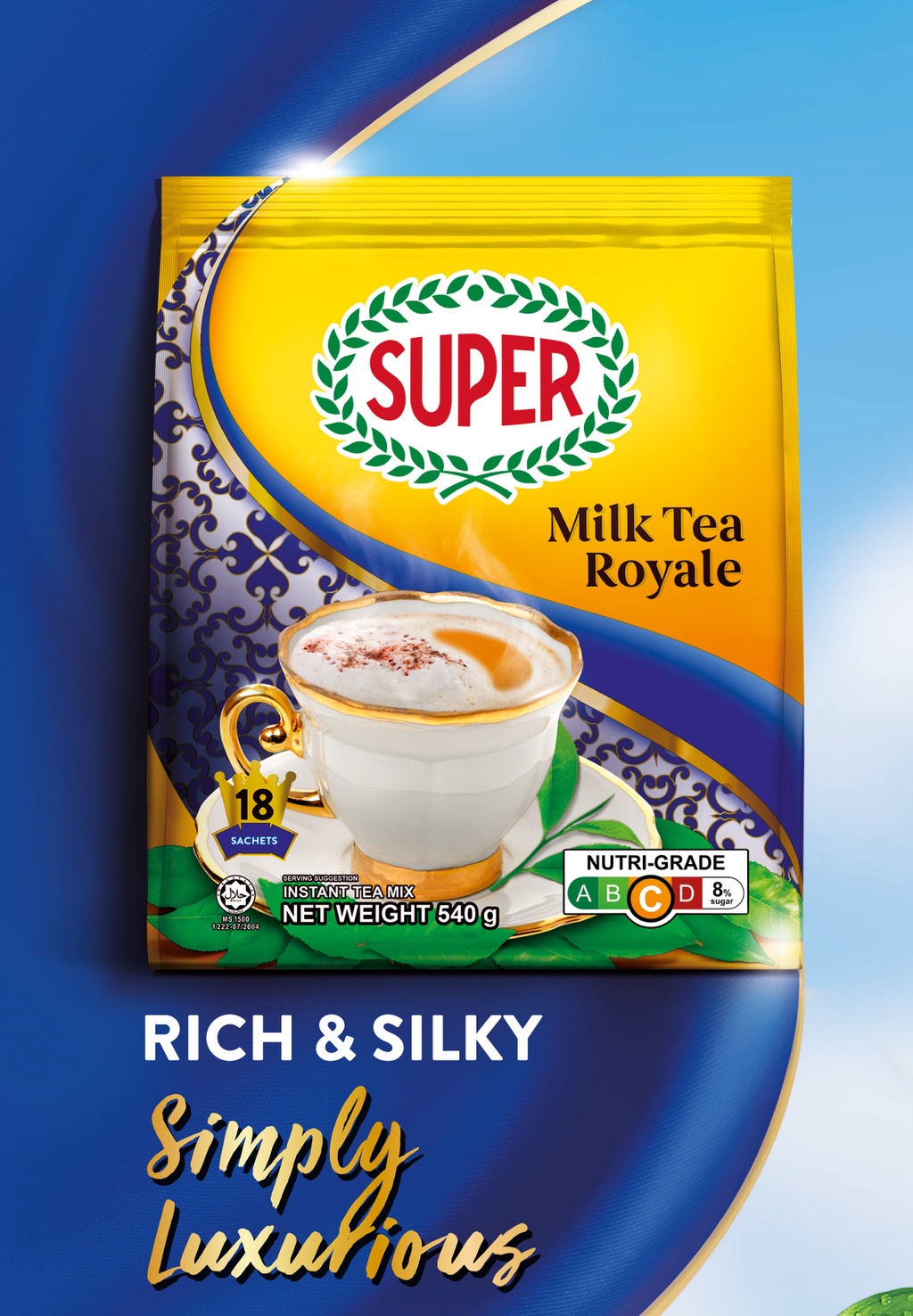 SUPER Royale Instant 3in1 Milk Tea, 18 sachets (Expiry: March 2027 ...